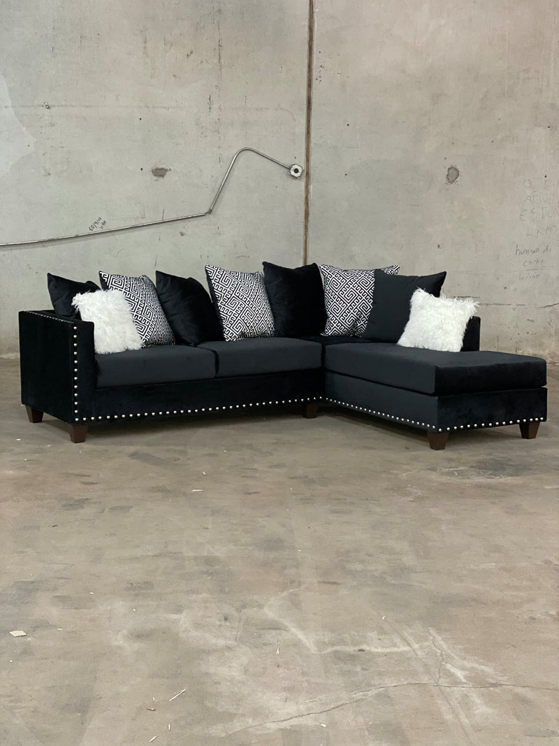 Steel Black Sectional